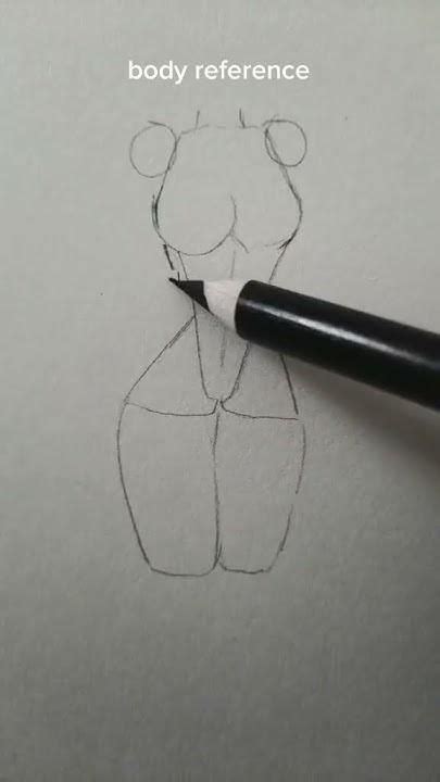 Easy Way To Draw Female Body Female Body Drawing Tutorial Basic