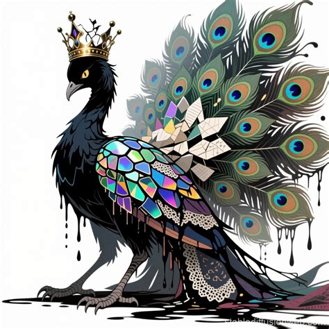 A Peacock With Feathers Fully Spread Prompts Stable Diffusion Online