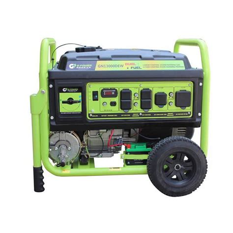 13000 11750w Dual Fuel Gas And Propane Powered Portable Generator With