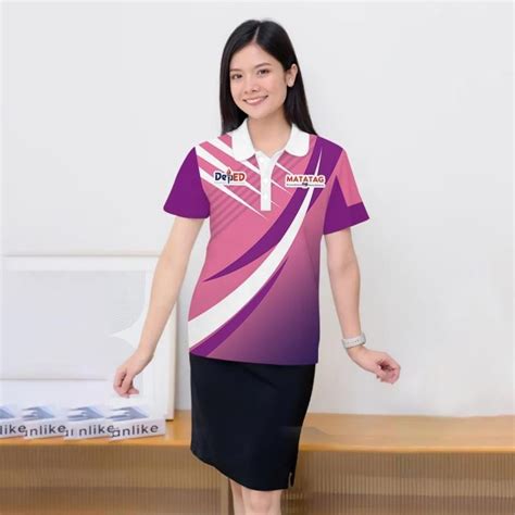 Deped Matatag Polo Uniform Sublimation Polo Shirt For Women And Men
