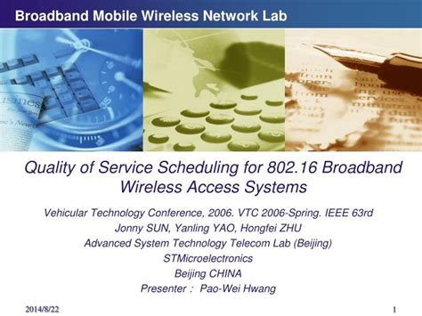 Ppt Quality Of Service Scheduling For 80216 Broadband Wireless Access Systems Powerpoint