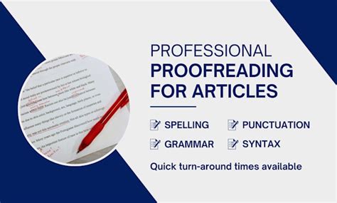 Professionally Proofread Your Article In 24 Hours By Sarahdickinson