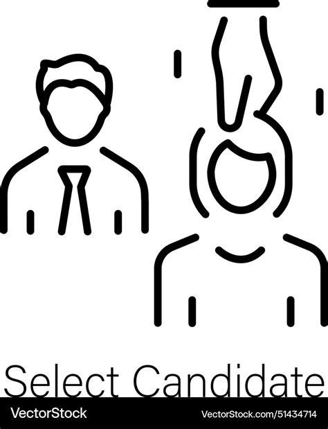 Select Candidate Royalty Free Vector Image Vectorstock
