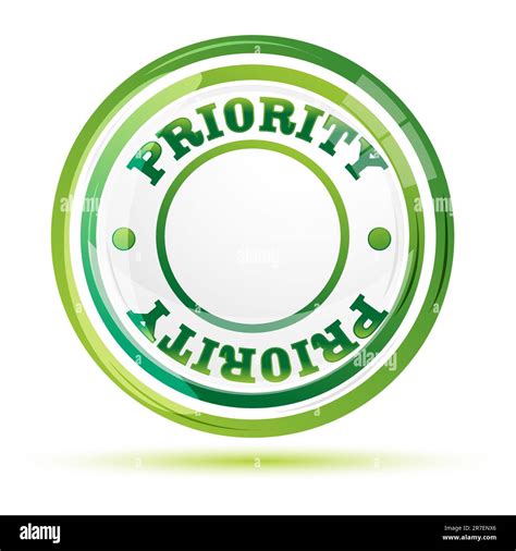 Illustration Of Priority Stamp On Isolated Background Stock Vector
