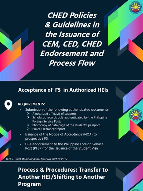 1 Ched Policies Guidelines In The Issuance Of Cem Ced Ched Endorsement And Process Flow Pdf