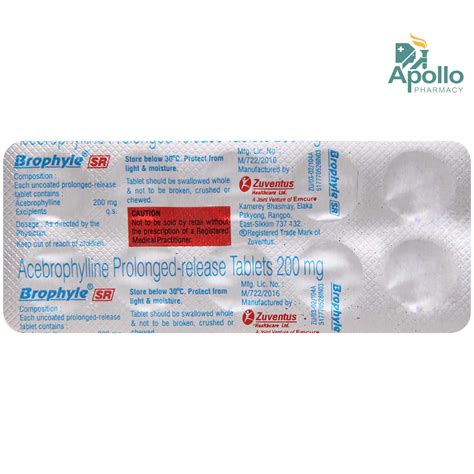 Brophyle Sr Tablet 10s Price Uses Side Effects Composition Apollo