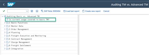 Sap Tm Auditing Tm Vs Advanced Tm Sap Community