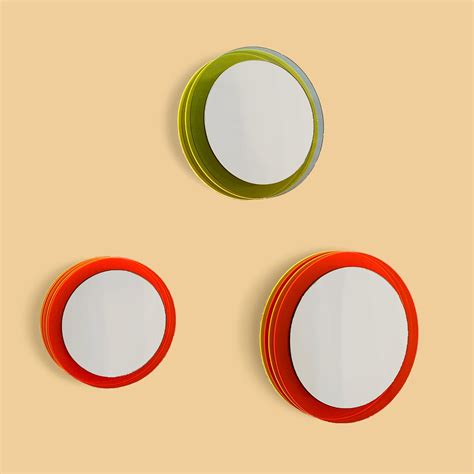 Set Anbito Wall Mirrors With Plexiglass Design Sculpture By Andreas Berlin For Sale At 1stdibs