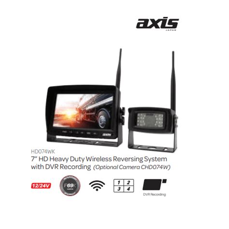 Axis Hd074wk Wireless Rear Camera Kit With Power Bank Ppa Car Audio