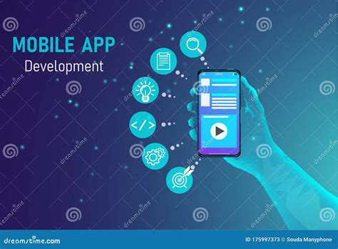 Mobile App Development Concept Web Design Programming Interface