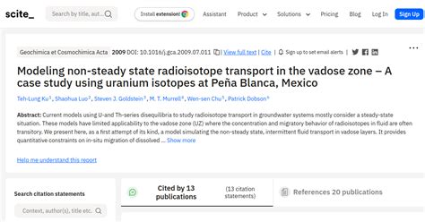 Modeling Non Steady State Radioisotope Transport In The Vadose Zone A