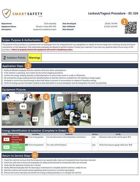 How To Complete A Lockout Tagout Procedure With A Qr Code