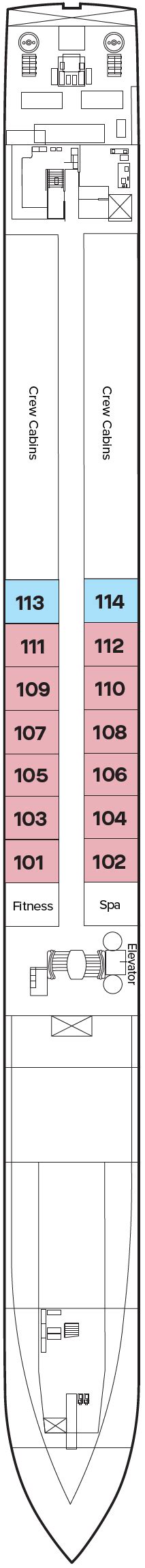 Apt Solara Deck Plan Deck 2 Rol Cruise