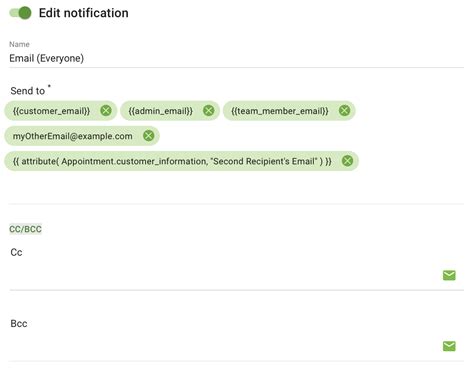 email notifications simply schedule appointments