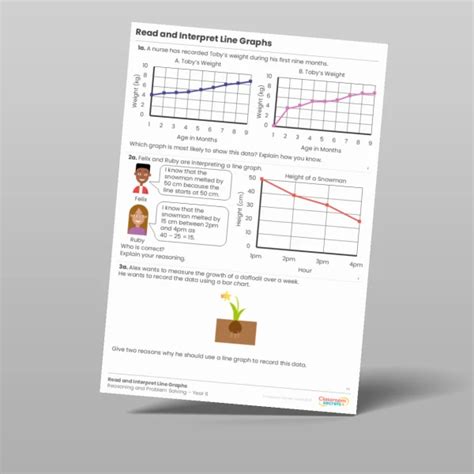 year 6 draw line graphs reasoning and problem solving 2 resource