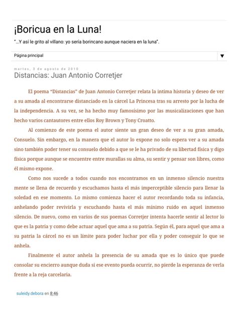 ¡boricua En La Luna Distancias Juan Antonio Corretjer Pdf
