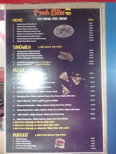 Menu At Fresh Bites Howrah 473