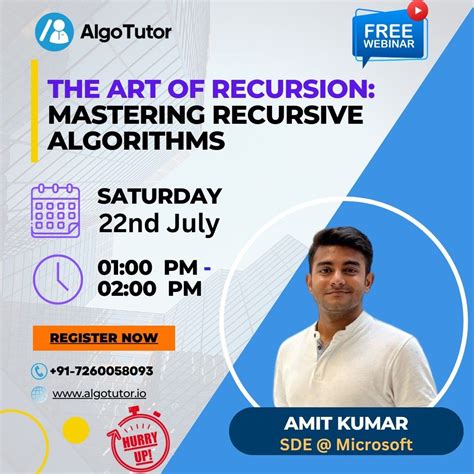 Mahima Hans On Linkedin Algotutor Masterclass Recursion Dsa