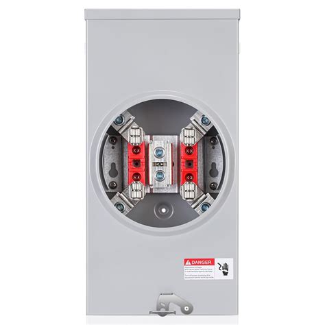 Briidea 200 Amp Meter Socket With 4 Jaw 600v 1 Phase 3 Wire Ringless