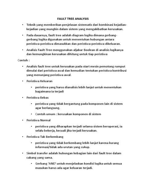 Detail Contoh Fault Tree Analysis Koleksi Nomer 35