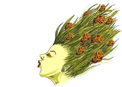 Premium Vector Hand Drawn Fantasy Flora Vector Illustration