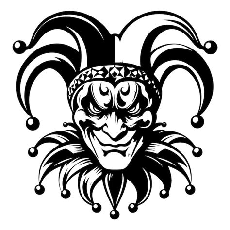 Jester A Black And White Vector Premium Ai Generated Vector