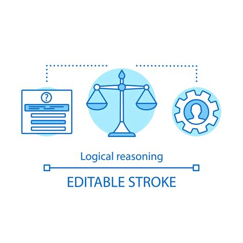 Logical Reasoning Concept Icon Decision Making Idea Thin Line Illustration Determination