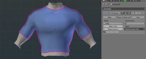 Modeling How Should Clothes Be Modified To Fit A Character Model Blender Stack Exchange