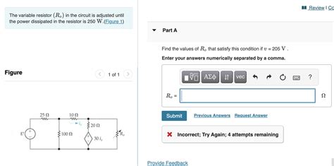 Solved Review Co The Variable Resistor R In The Circuit Chegg Com