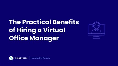 4 Reasons Why You Should Hire A Virtual Office Manager Penbrothers