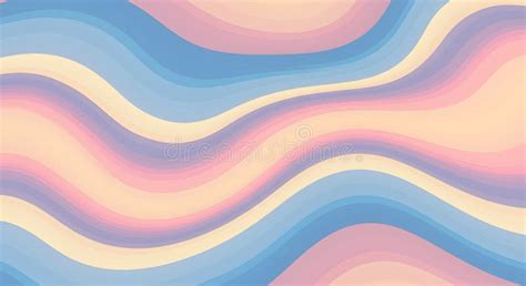 Generative Ai Pastel Colors Creating Smooth Waves Abstract Background