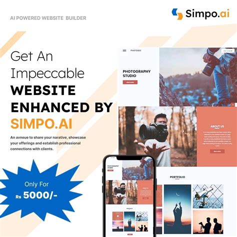 Simpo Ai On Linkedin Ai Aiwebsitebuilder Websitebuilder Photography Website
