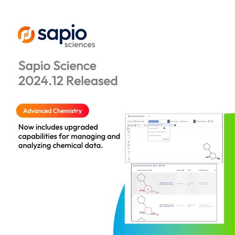 Sapio Sciences On Linkedin Platform Eln Lims Chemistry