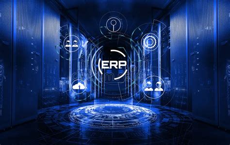 3d Render Hud Interface Is An Erp System Concept With A Holographic