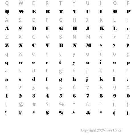 Bodoni Urw Black Regular Download For Free At Free Fonts Free Fonts