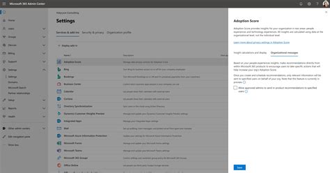 microsoft 采用分数组织消息 microsoft 365 admin microsoft learn