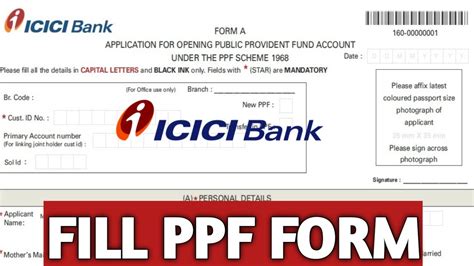 How Tofill Ppf Form Of Icici Bank Offlineicici Bank Ka Ppf Form