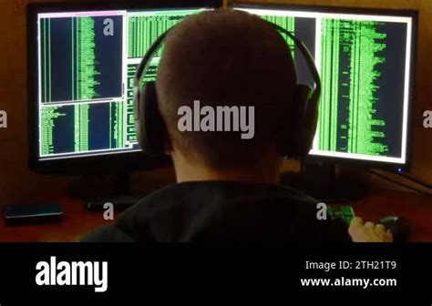 Worried And Angry Hacker Is Upset And Stressed Criminal Hacker
