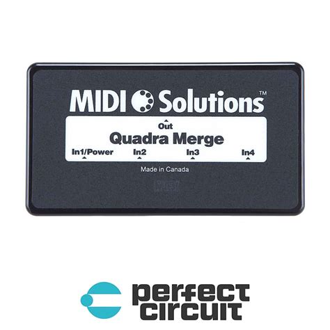 MIDI Solutions Quadra Merge X MIDI Merger Reverb
