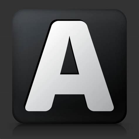 The Letter A In Black