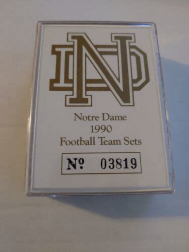 1990 Notre Dame Football Team Set 4575890877