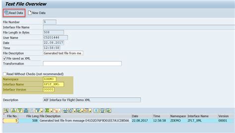 Testing Interface Message In Aif Sapcodes