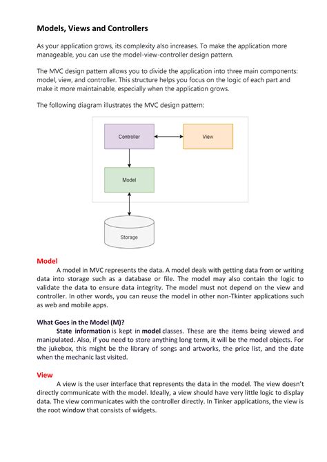 Python Bca Mvc Model View Controller Models Views And Controllers