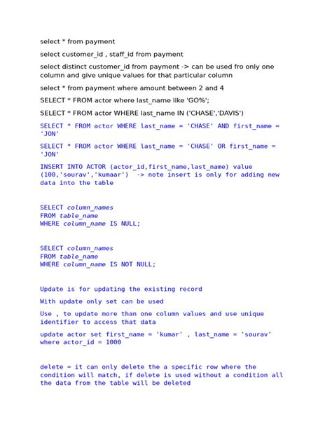 database revison pdf