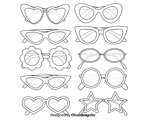 Printable Coloring Pages Sunglasses 2025