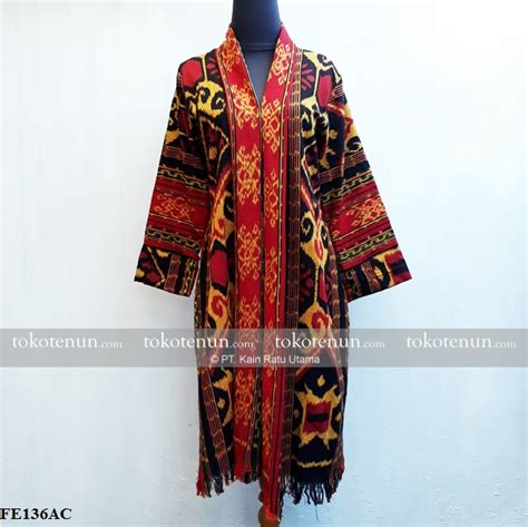 Jual Long Outer Tenun Motif Bentenan Fe136ac