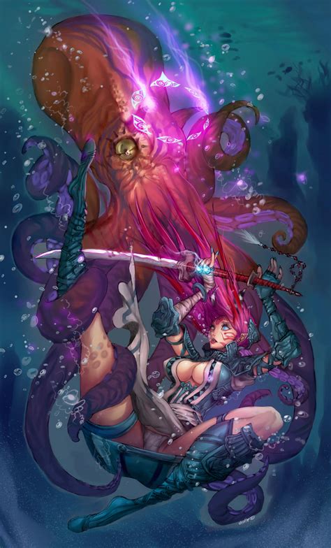 Elsevilla Highres 1girl Aqua Eyes Aqua Nails Asphyxiation