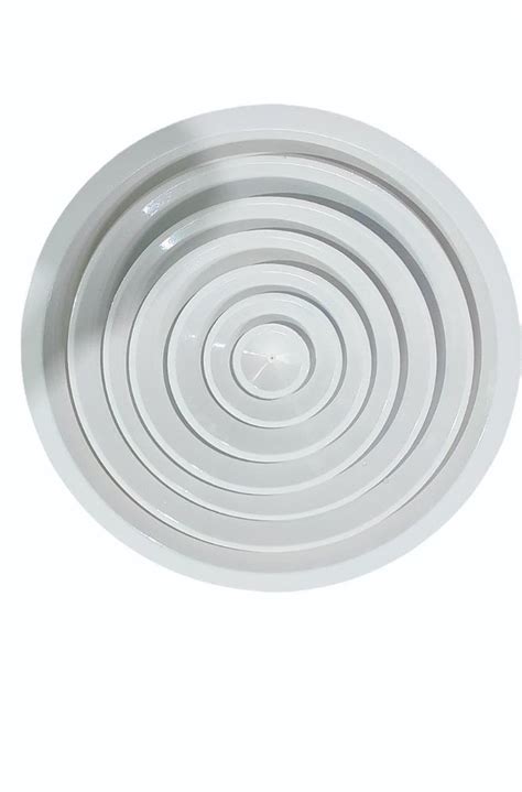 Color Coated Aluminum Round Diffusers Hvac For Commercial Shape