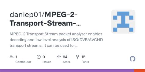 github daniep01 mpeg 2 transport stream packet analyser mpeg 2 transport stream packet