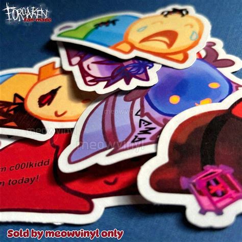 Sticker Bundle Of 6 Forsaken Roblox Inspired Etsy